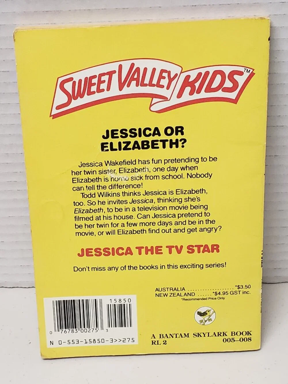Other | Sweet Valley Kids Book 16 Jessica The Tv Star | Poshmark